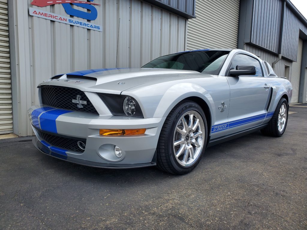 2008 Ford Mustang Shelby GT500KR- Silver/Black | American Supercars